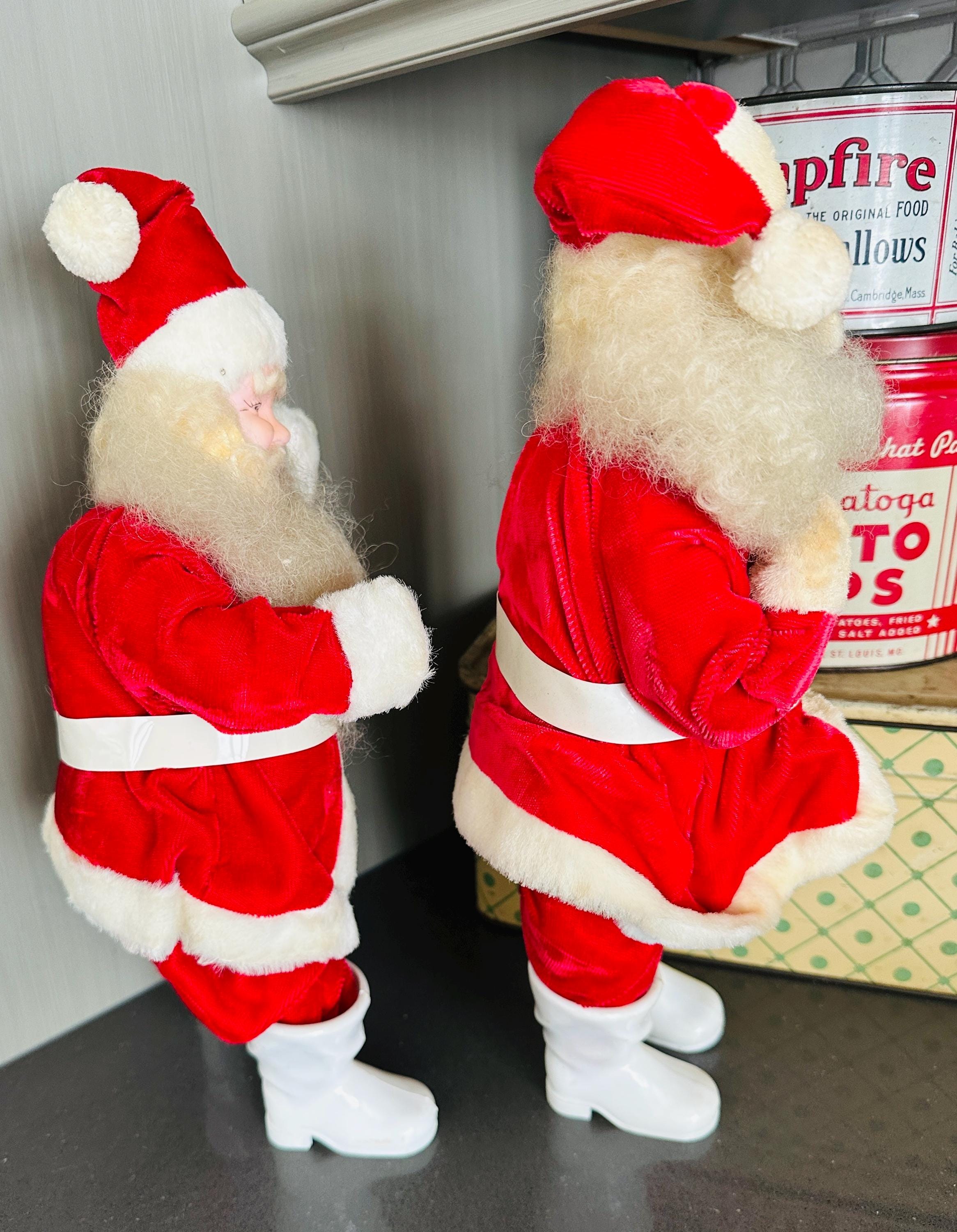 Vintage Howard Gale White Ivory Santa Claus Figure Vintage Christmas ...