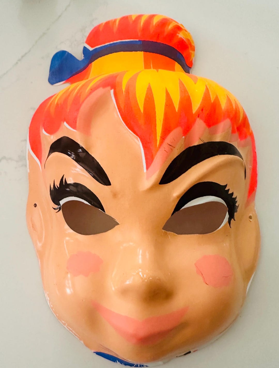 Vintage Halloween Mask Tinkerbell or Indian Mask- Halloween Wall Decor ...