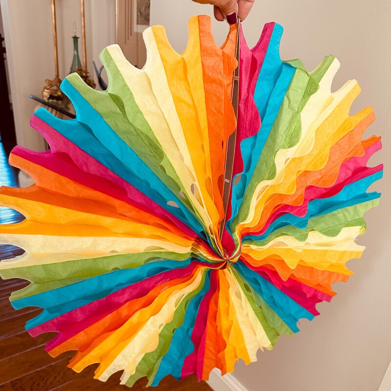Tissue Paper Fan - Etsy