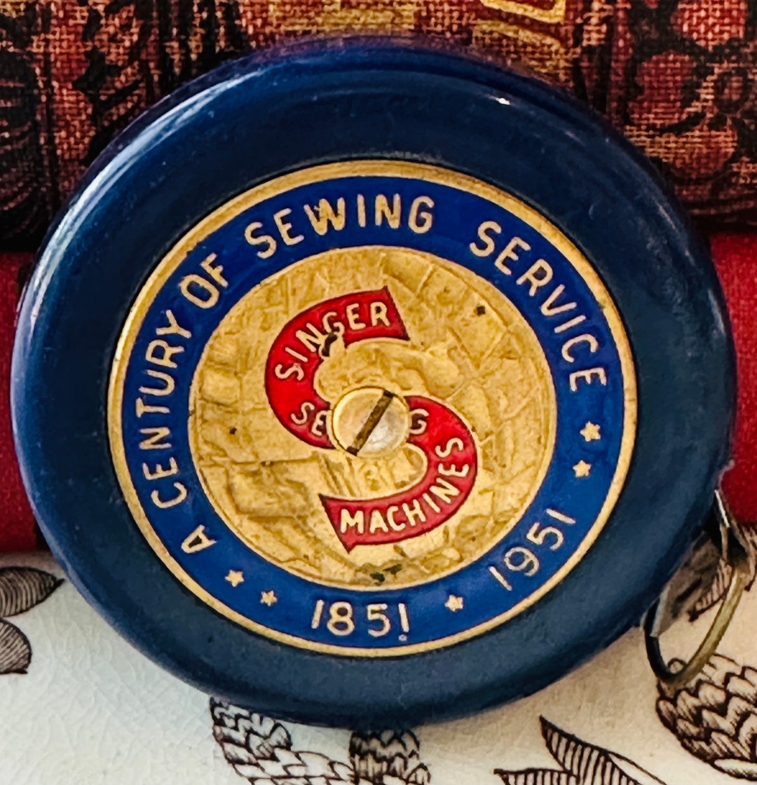 Vintage Singer 100 Year Anniversary Tape Measure With Alligator Clip A ...