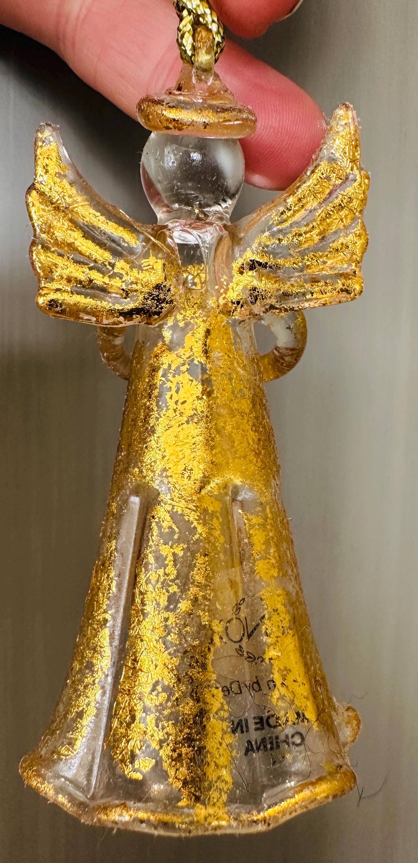 Vintage Lenox Crystal Angel Collection Ornament Set 4 in Original Box ...