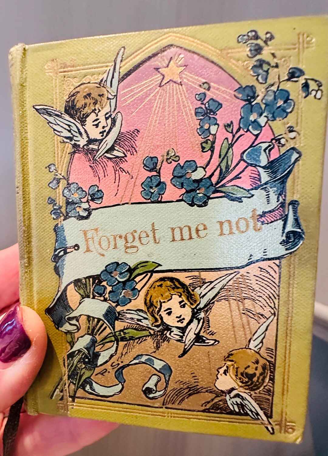 Antique Book Forget Me Not Scripture Texts Germany Christian Book & Art ...