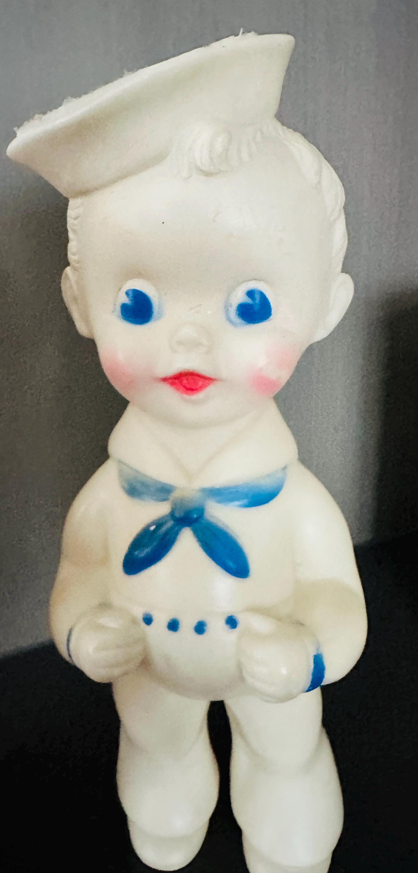 Vintage Sun Rubber Squeaky Girl Boy Sailor Plastic Kitschy Ruth Newton ...