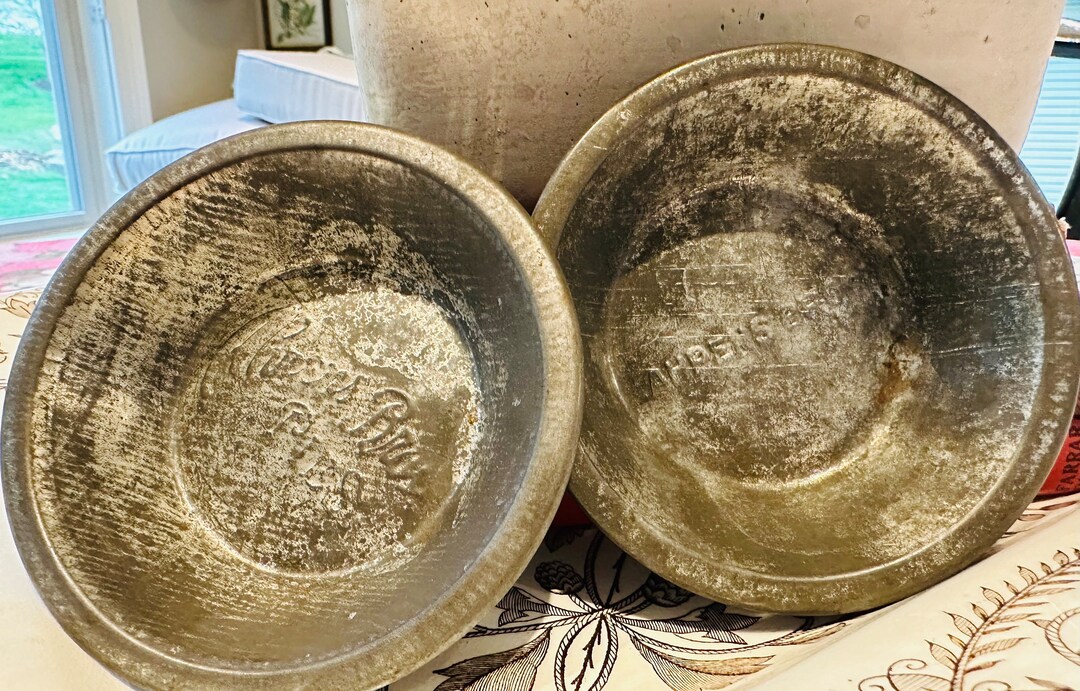 Vintage Aluminum Pie Pans Ahrens Bros Pies Mini Cooking Baking ...