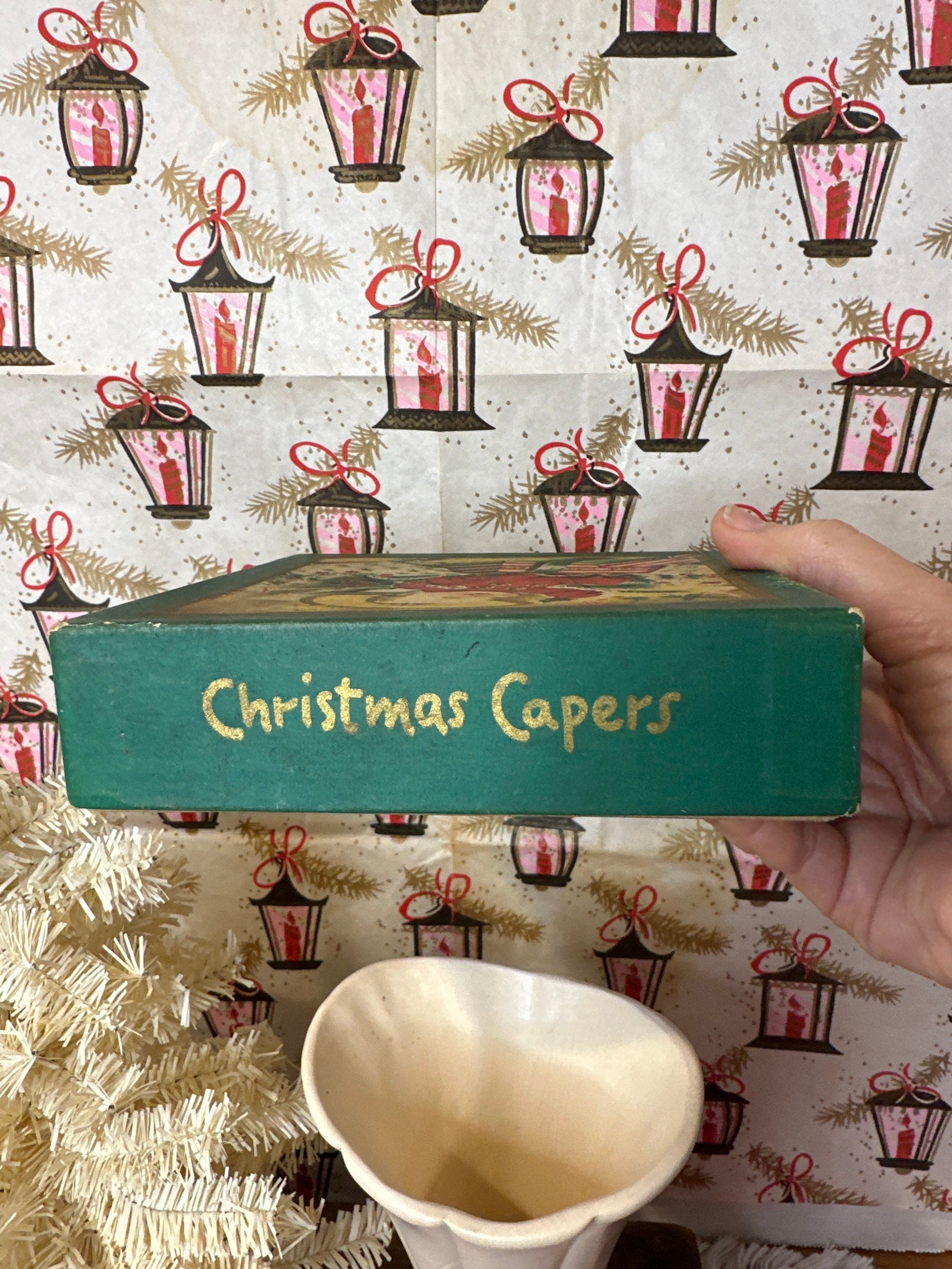 Vintage Christmas Capers Box Christmas Gift Box MCM Happy Baby - Etsy