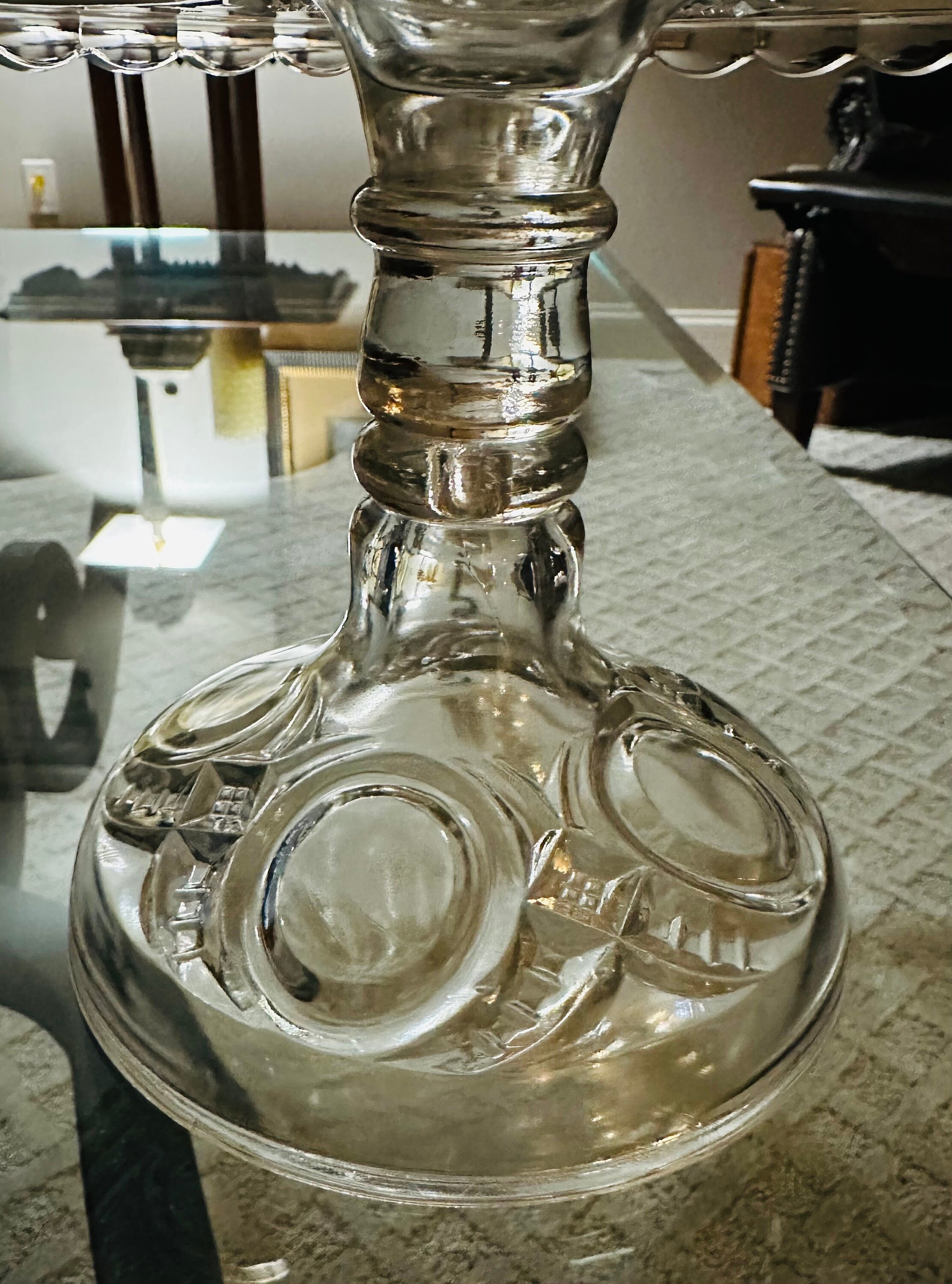 Antique Robinson Glass Romola Pattern Glass Pedestal Cake Stand With ...