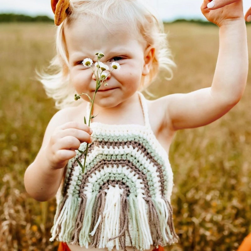 Rainbow Crop Top - Etsy