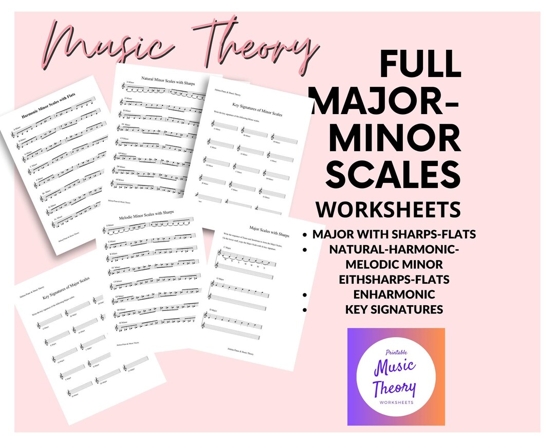 Minor-major Scales Music Theory Printable Worksheets - Perfect for ...
