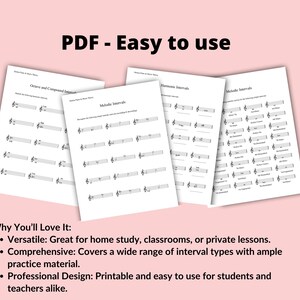 Music Theory Interval Practice Worksheet/ All Levels | Perfect for ...