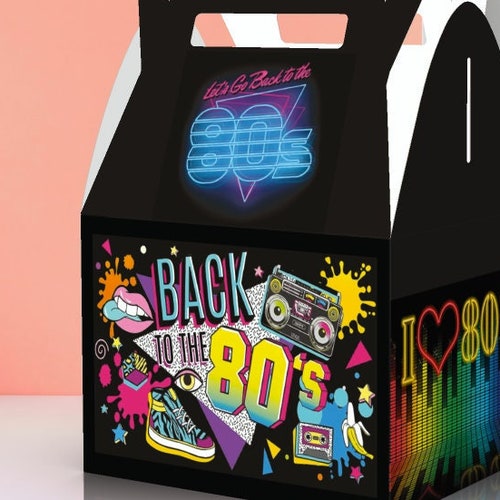 I Love the 80s Back to the 80s Retro Disco 80s Favor Box - Etsy