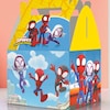 Spidey and Friends Gable Box | Birthday Party Favor, Decoration - Etsy