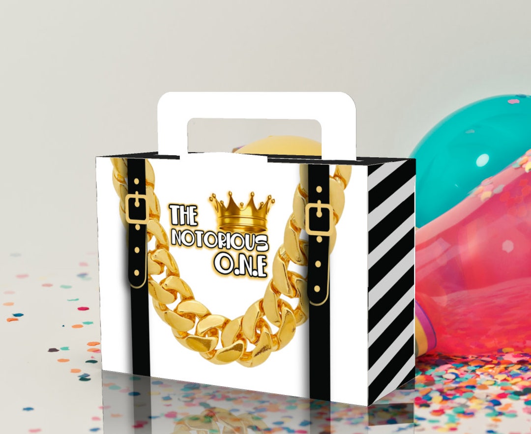Notorious One, 1st Birthday, Suitcase, Luggage, Boss, Birthday Favor ...