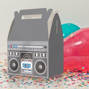Boombox, Boom Box, Cassette Player, Retro, 80s, 90s Favor Box - Etsy