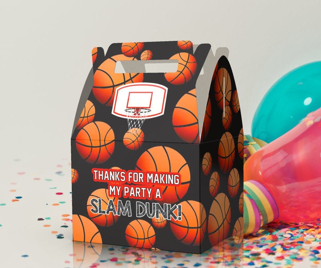 Basketball, Slam Dunk, Hoops, Birthday, Baby Shower Favor Box - Etsy