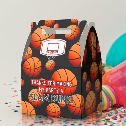 Basketball Slam Dunk Hoops Birthday Baby Shower Favor Box - Etsy