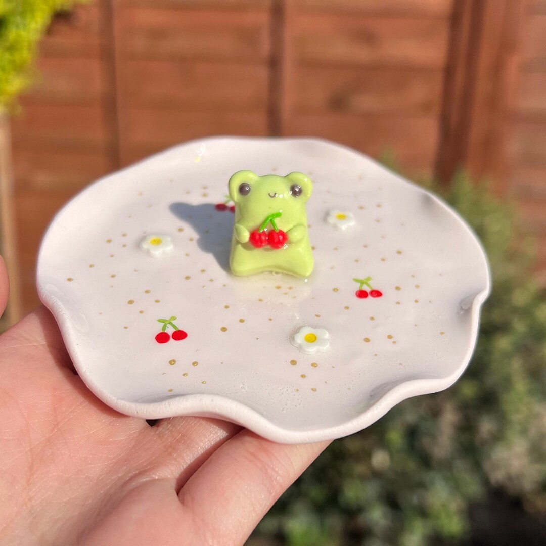 Cherry Frog Trinket Dish - Etsy
