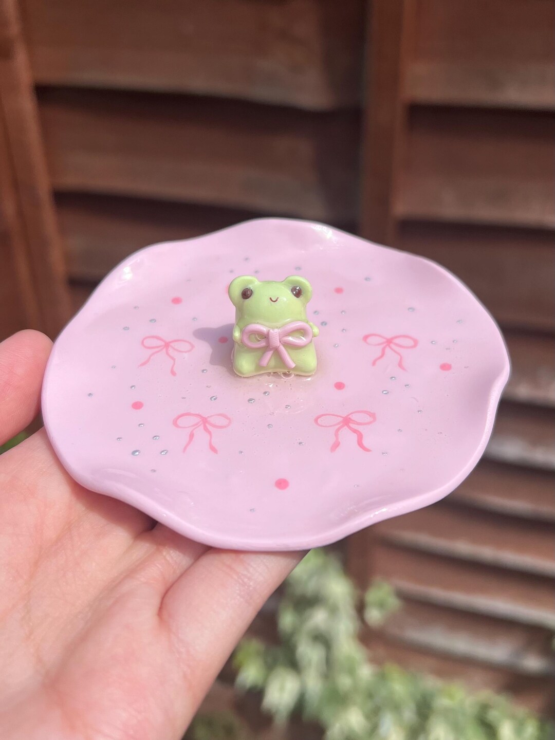 Coquette Frog Trinket Dish - Etsy