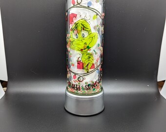 The Grinch Pearl Drip Snow Globe Tumbler - Etsy