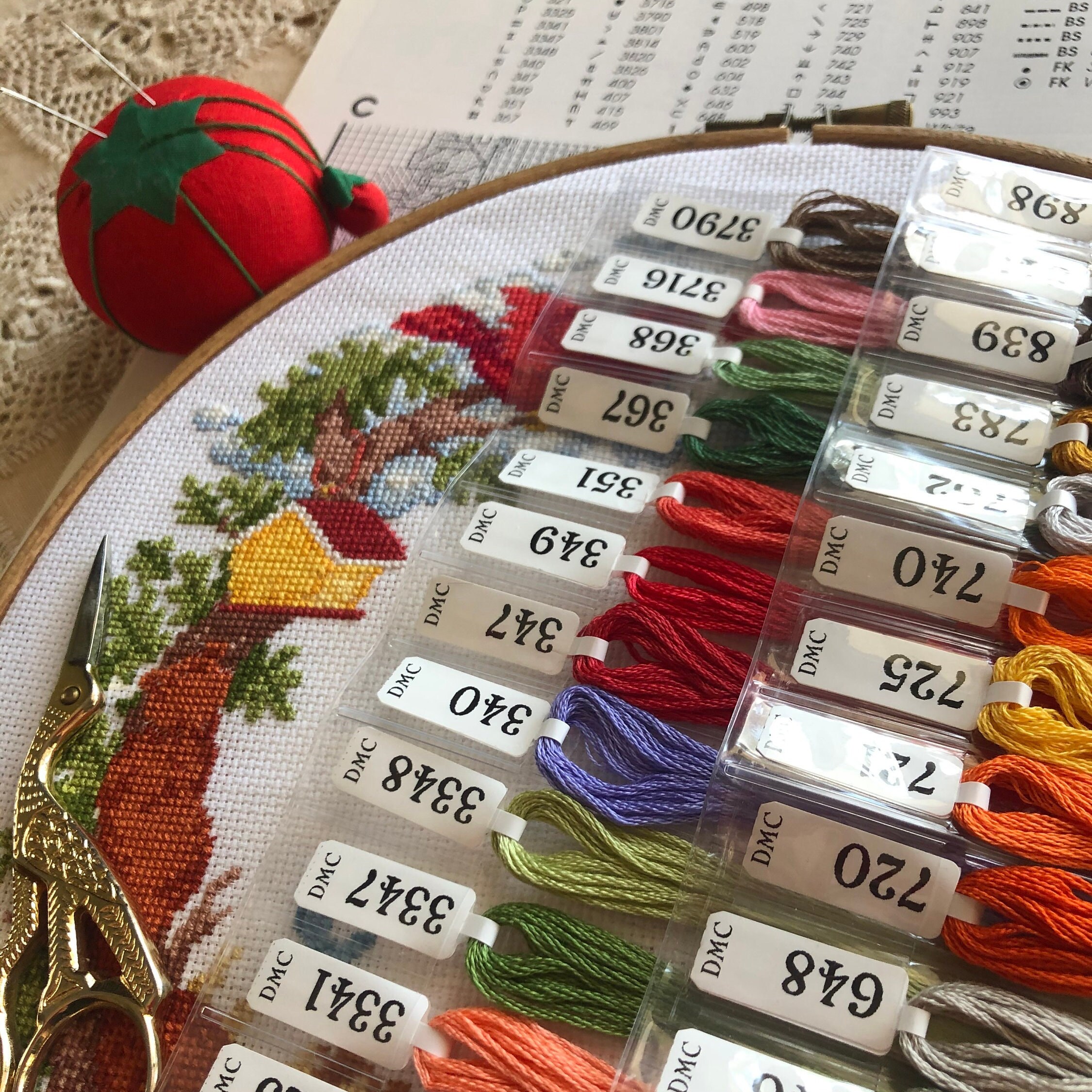 Custom Printed Flossbook Sticker-tags DMC Thread Floss Label - Etsy