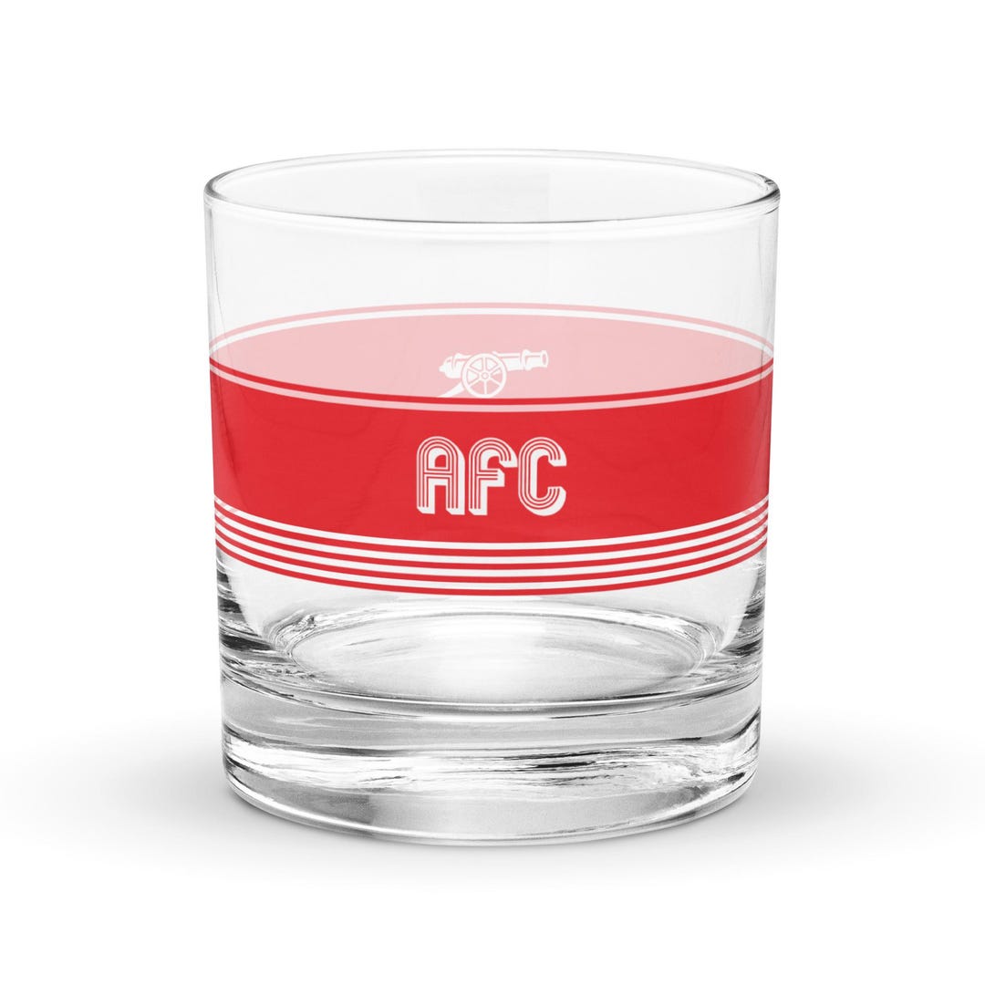 Arsenal Whiskey Glass – “68” Design, Gunners Rocks Glass for Whiskey ...