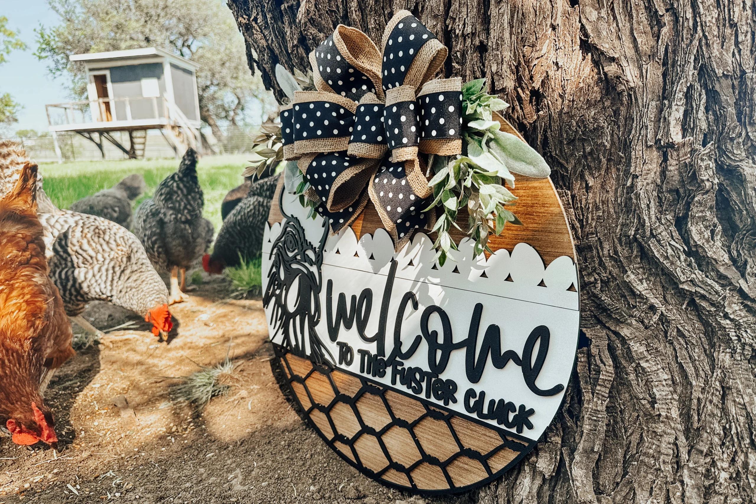 Welcome to the Fuster Cluck, Door Sign, Door Wreath - Etsy