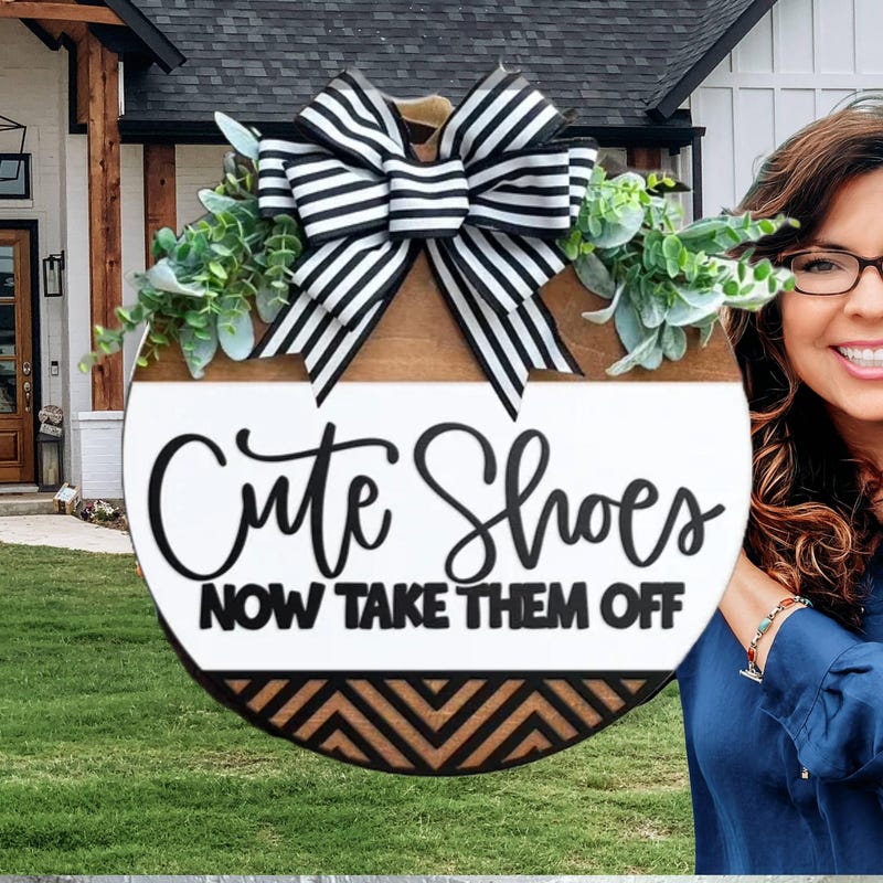 No Shoes Funny Sign - Etsy