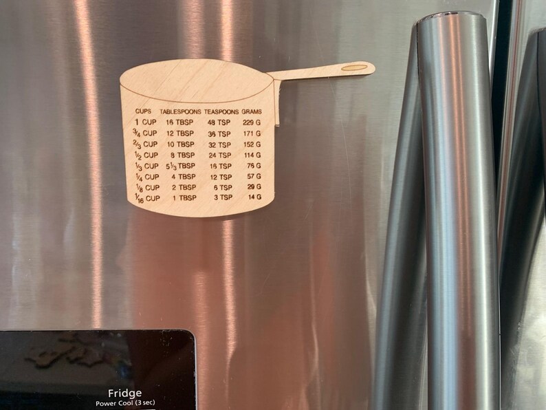 Kitchen Conversion Chart Magnet, Fridge Magnet - Etsy
