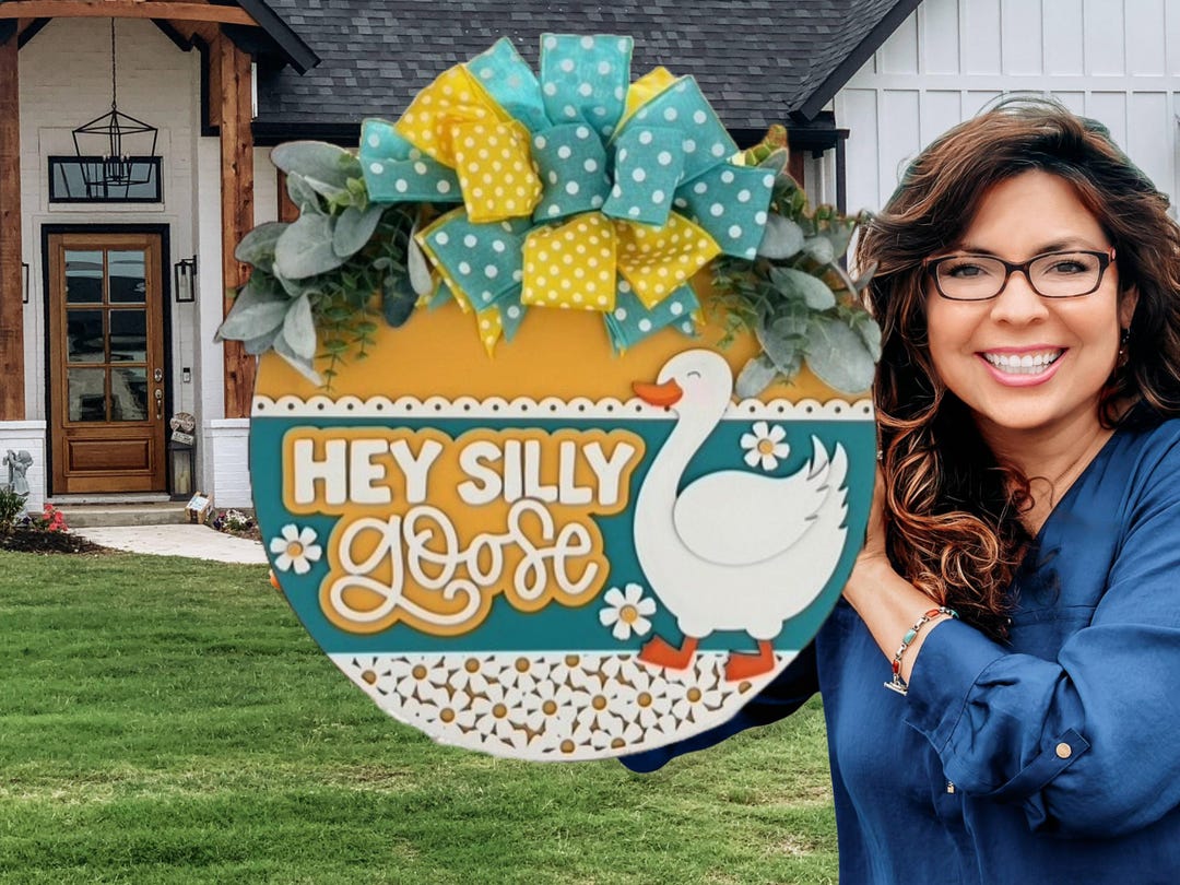 Hey Silly Goose Door Sign, Door Wreath - Etsy