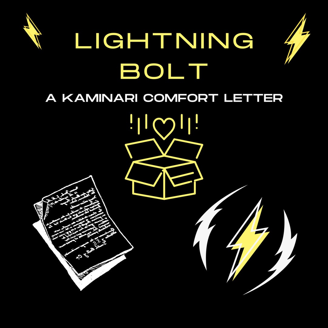 Lightning Bolt (A Kaminari Comfort Letter) - Etsy
