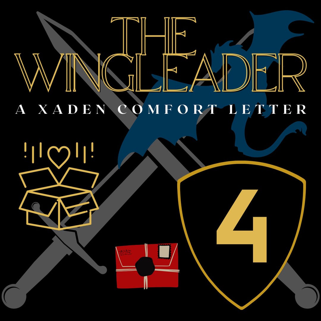 The Wingleader (A Xaden Comfort Letter) - Etsy