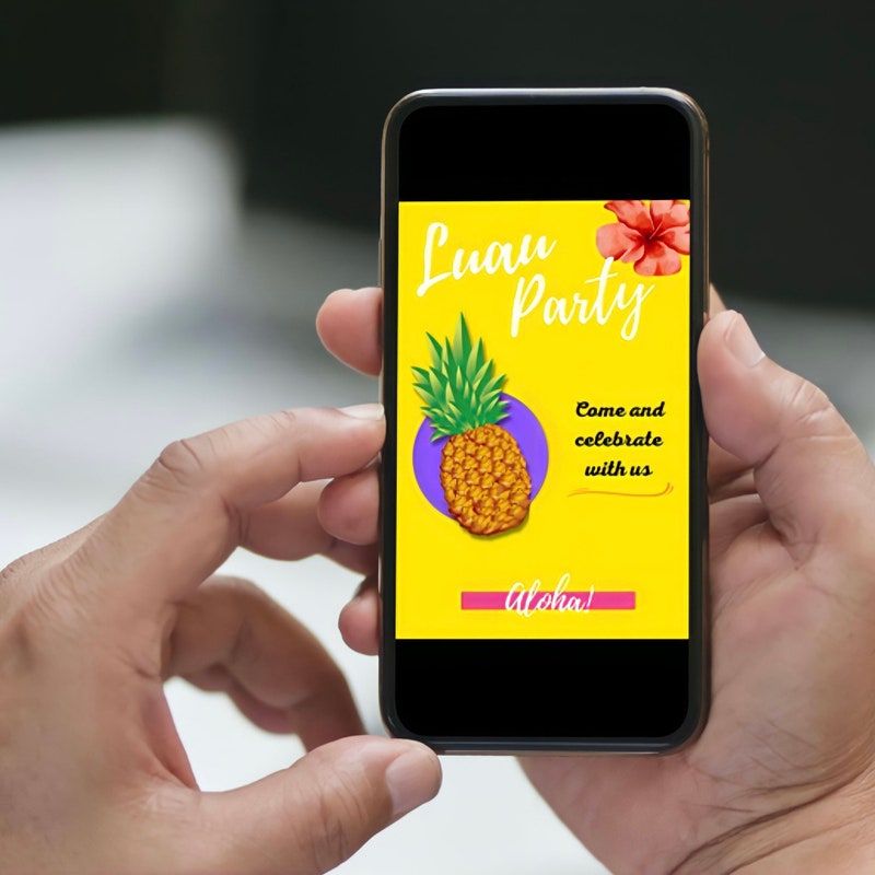 Luau Party Invitations - Etsy