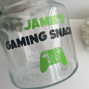 Gaming Snacks Jar, Match Day Snacks Jar, Gift for Gamer Boyfriend ...