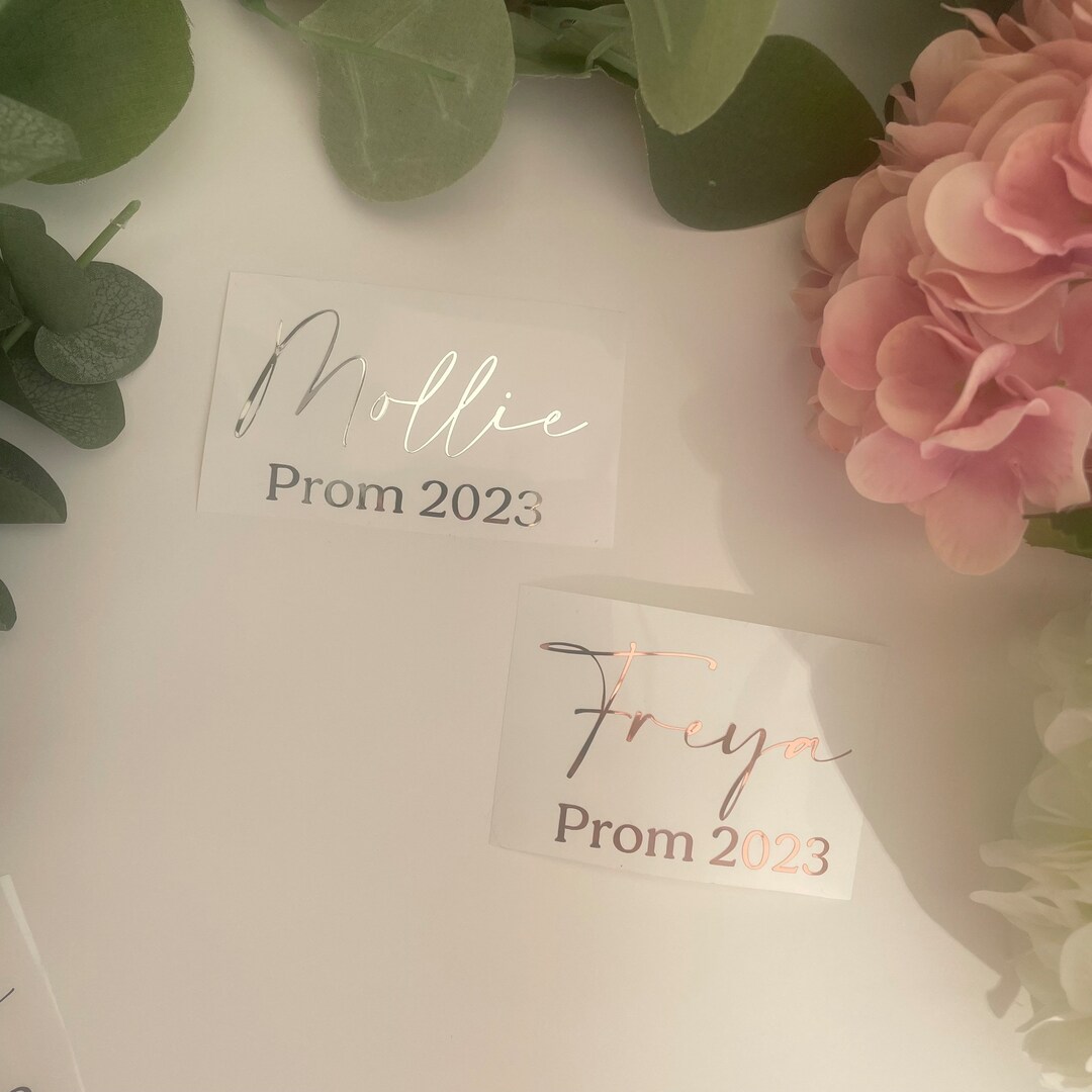 Decal Stickers for Prom 2024, DIY Champagne Glass Flute, Decal Prom ...