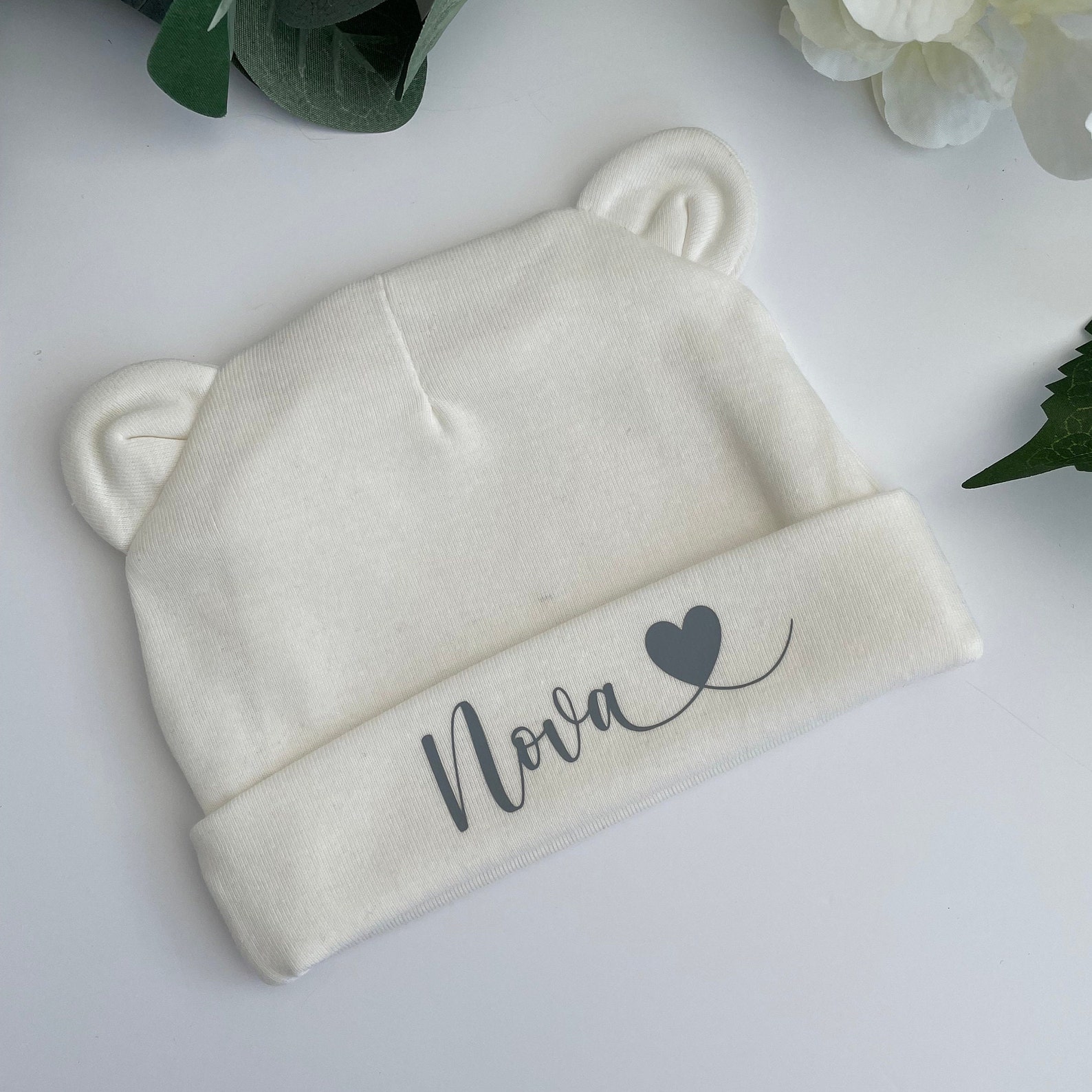 Newborn Baby Hat With Name Newborn Baby Hats for Hospital | Etsy