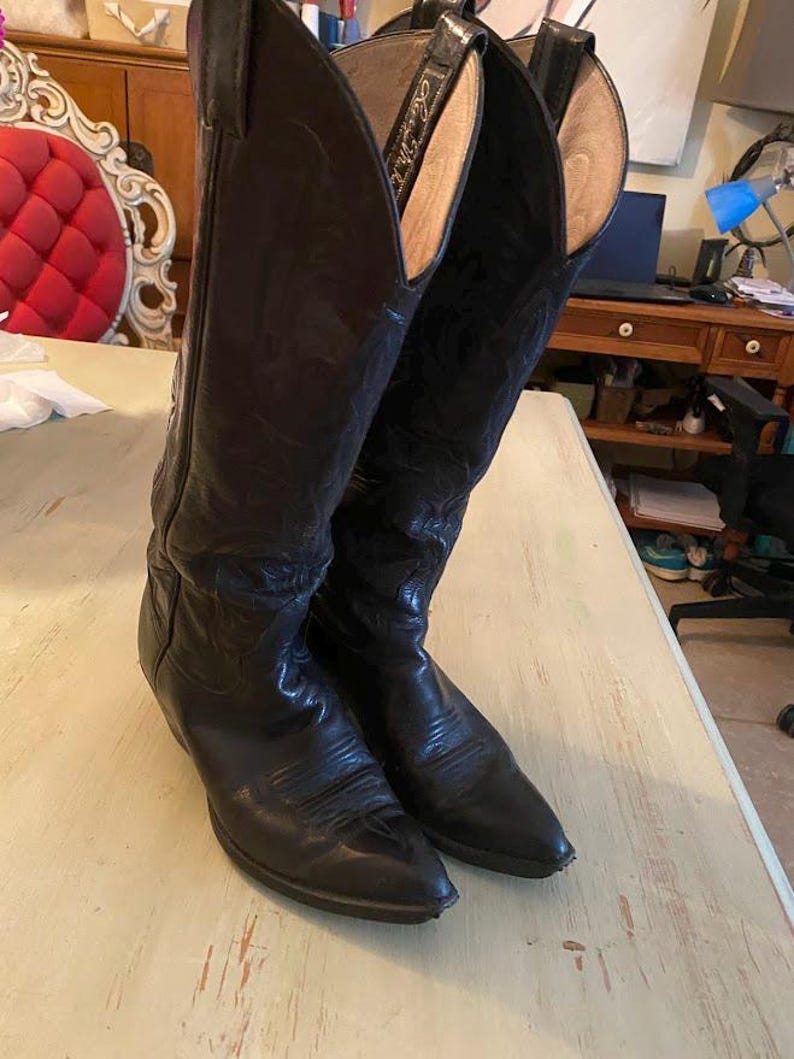 Cowgirl Boots 8 Larry Mahan Vintage - Etsy