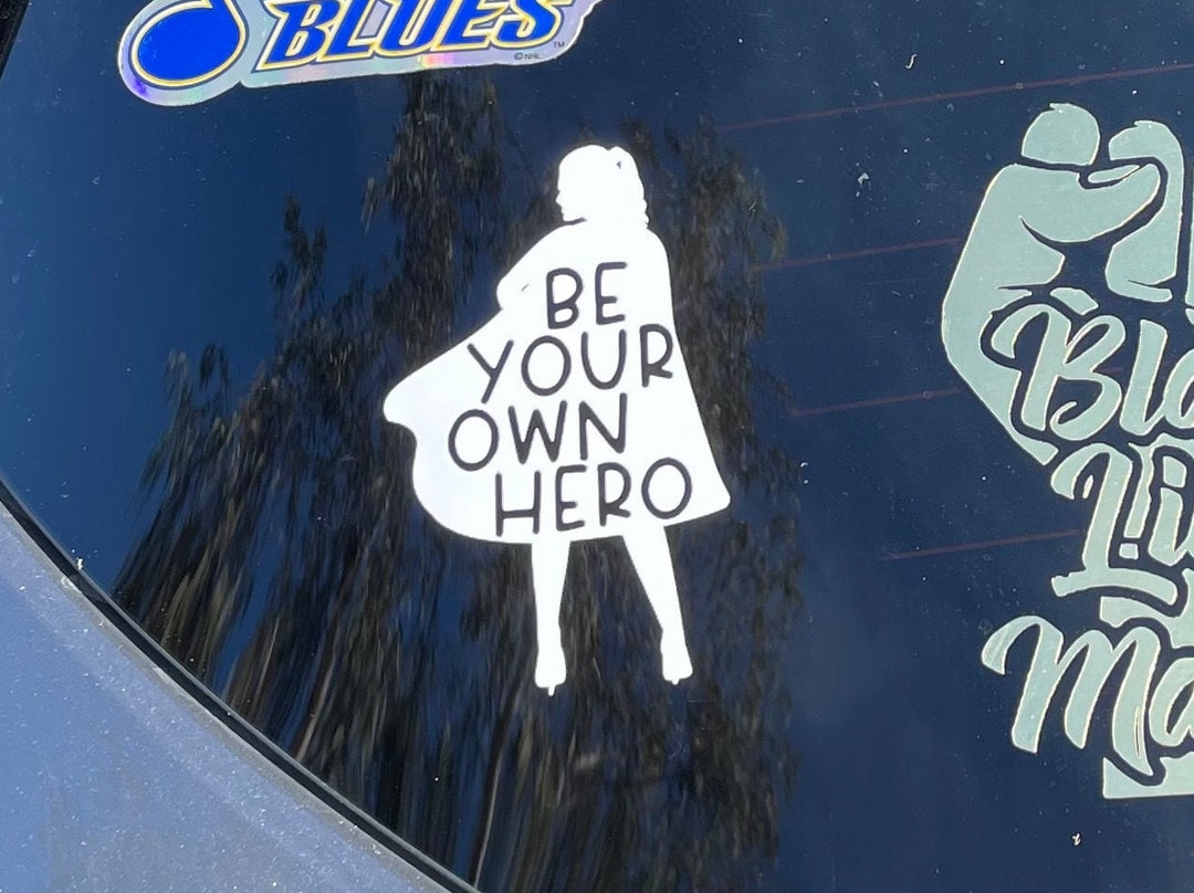 Be Your Own Hero Superhero Car Decal - Etsy