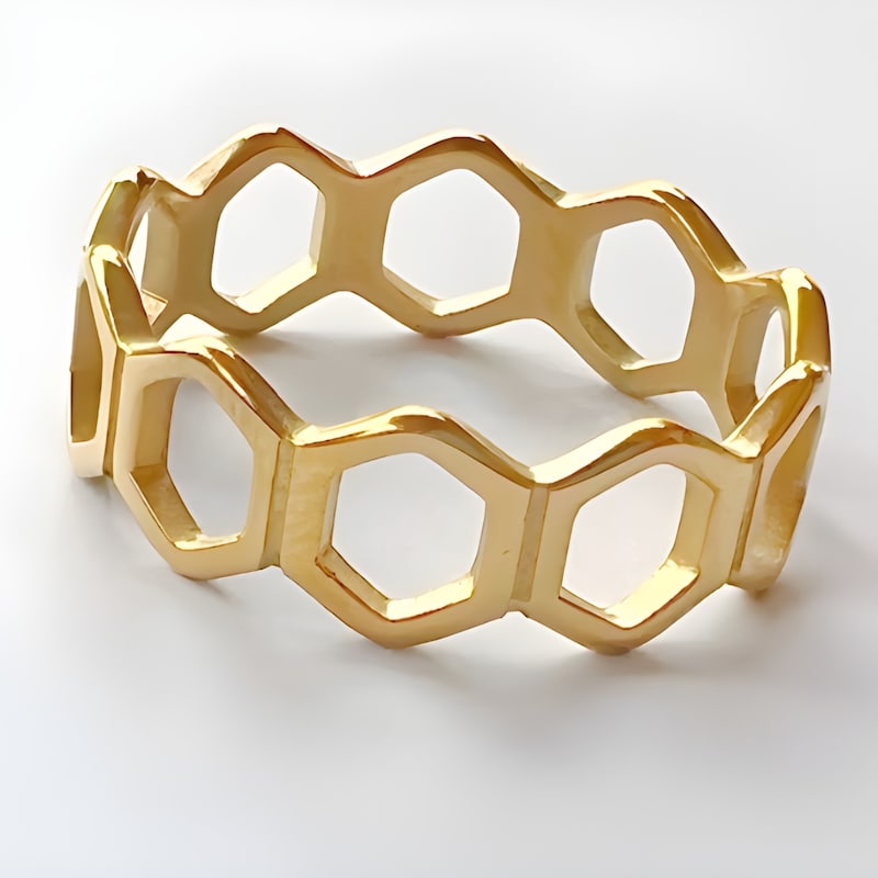 Hexagon Ring - Etsy