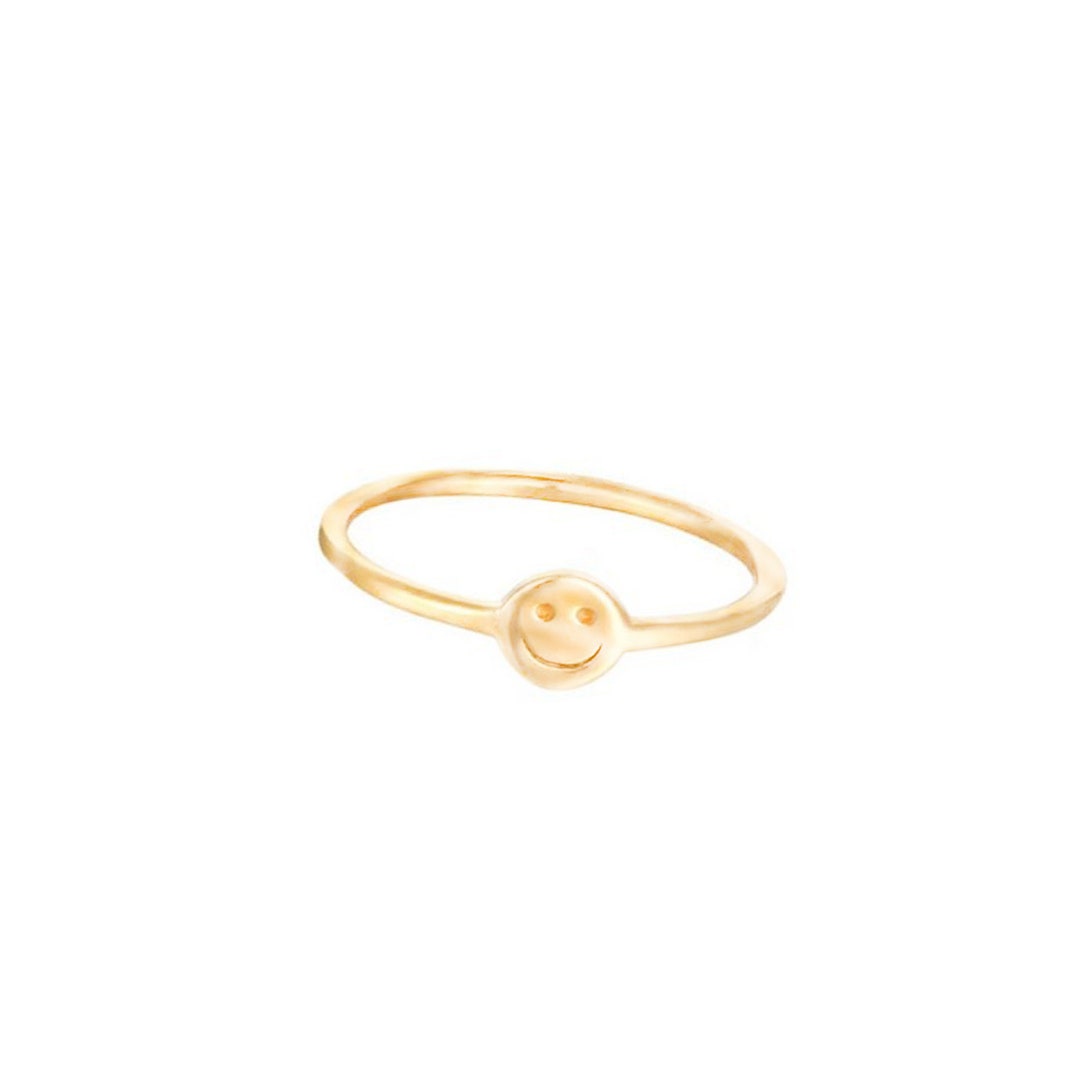 Gold Smiley Face Ring,10k Smile Ring, Gold Smile Ring, Handmade ...