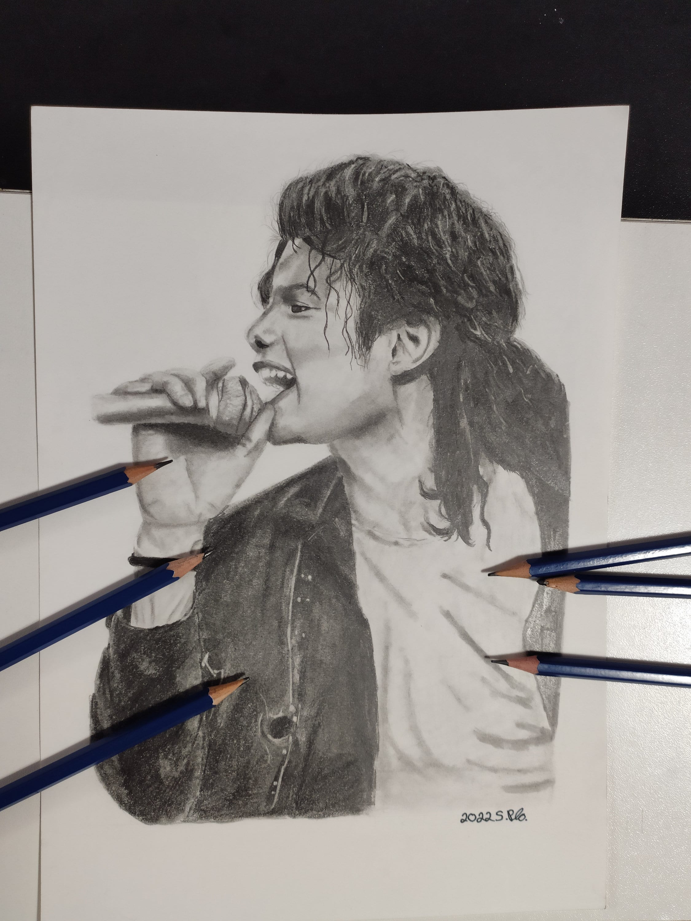 Michael Jackson Pencil Drawing on A4 Original, Gifts, Artwork, Wall ...