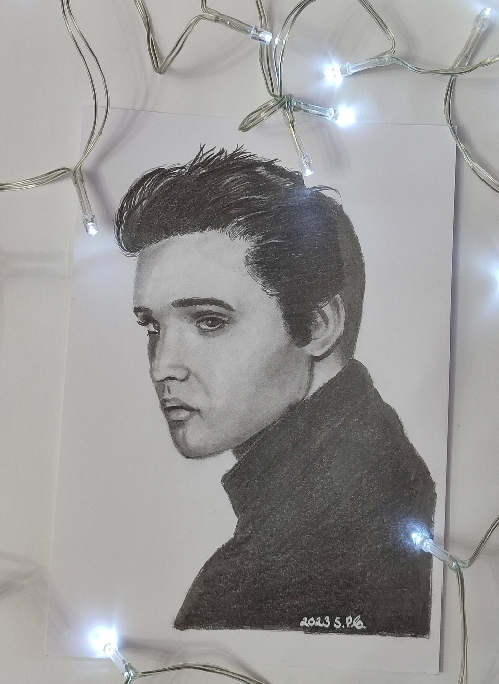 Elvis Presley Pencil Drawing A5 Original - Etsy