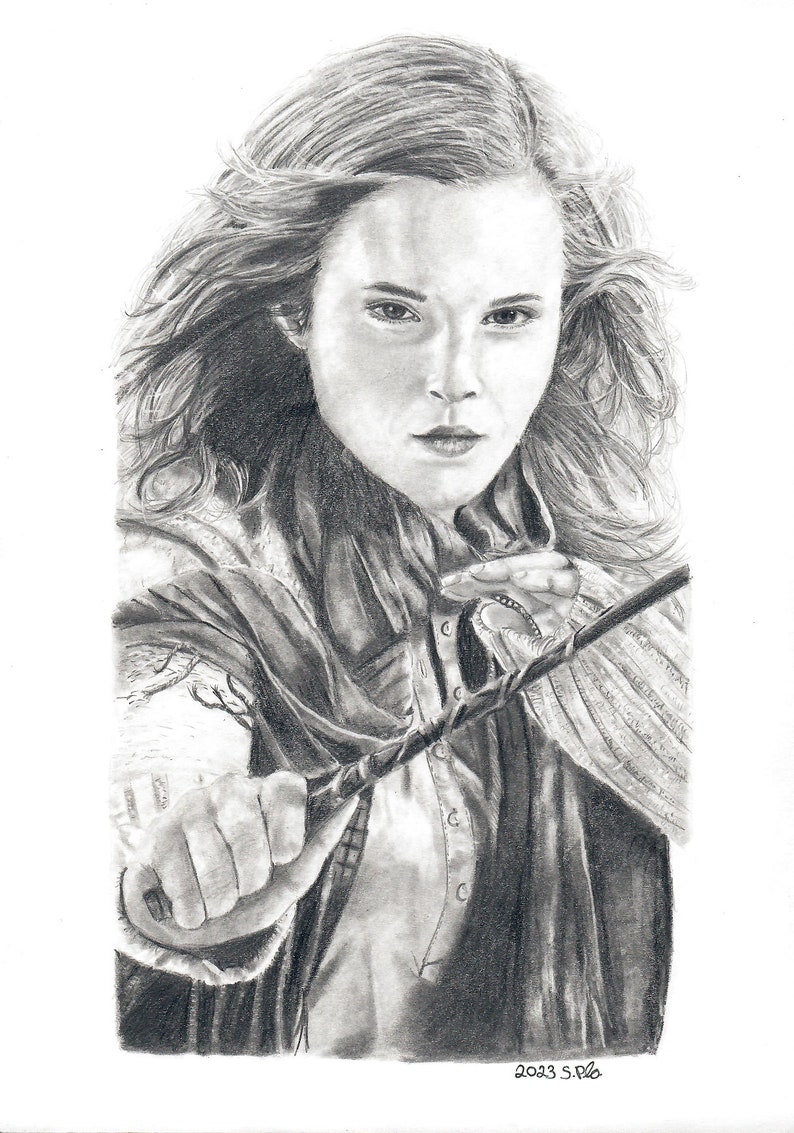 Hermione Granger Pencil Drawing Original - Etsy