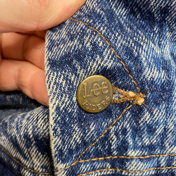 Medium / 80s/90s Lee Riders Acid Wash Indigo Stone De… - Gem