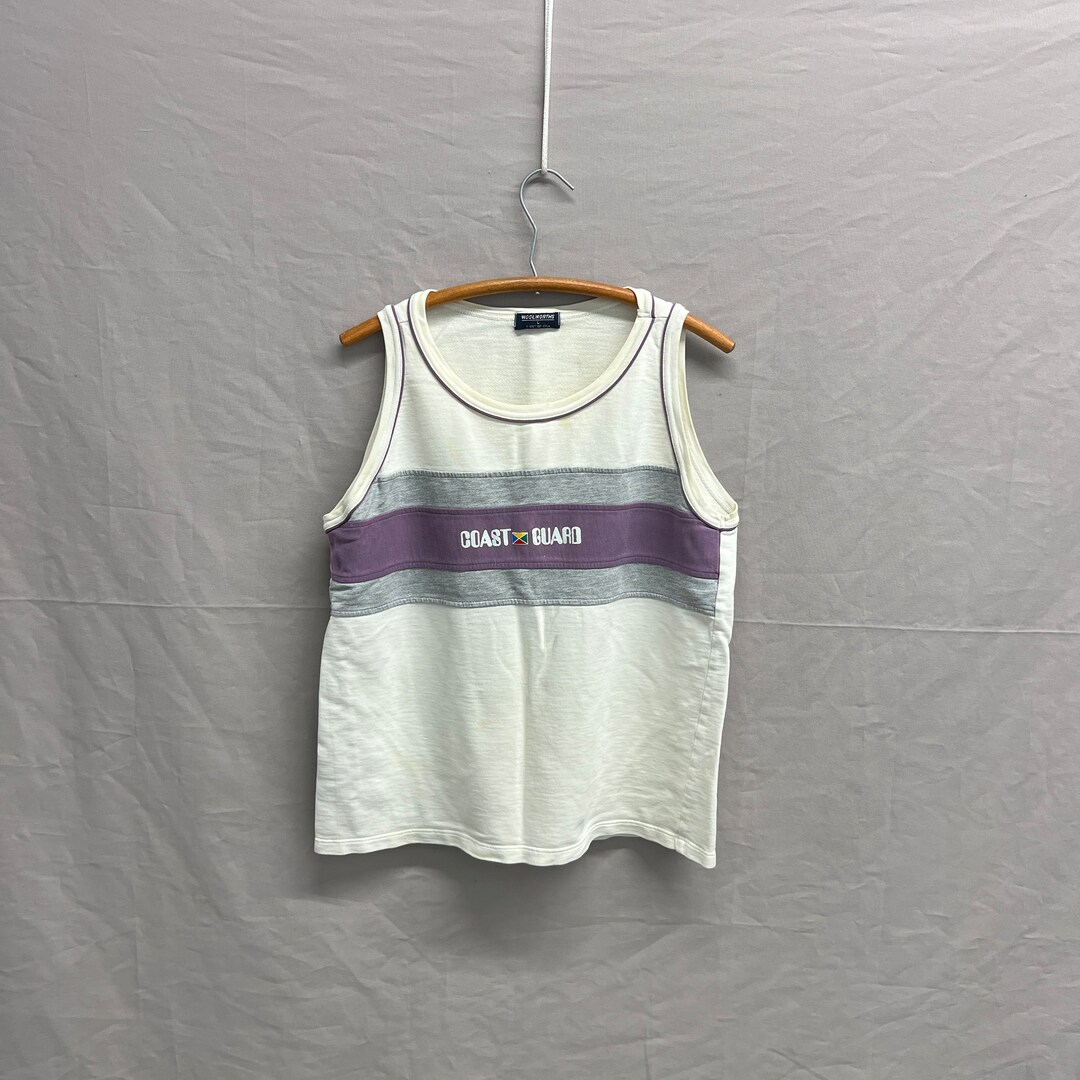 Large / Vintage Coast Guard Tri Color Tank Top Muscle Shirt - Etsy