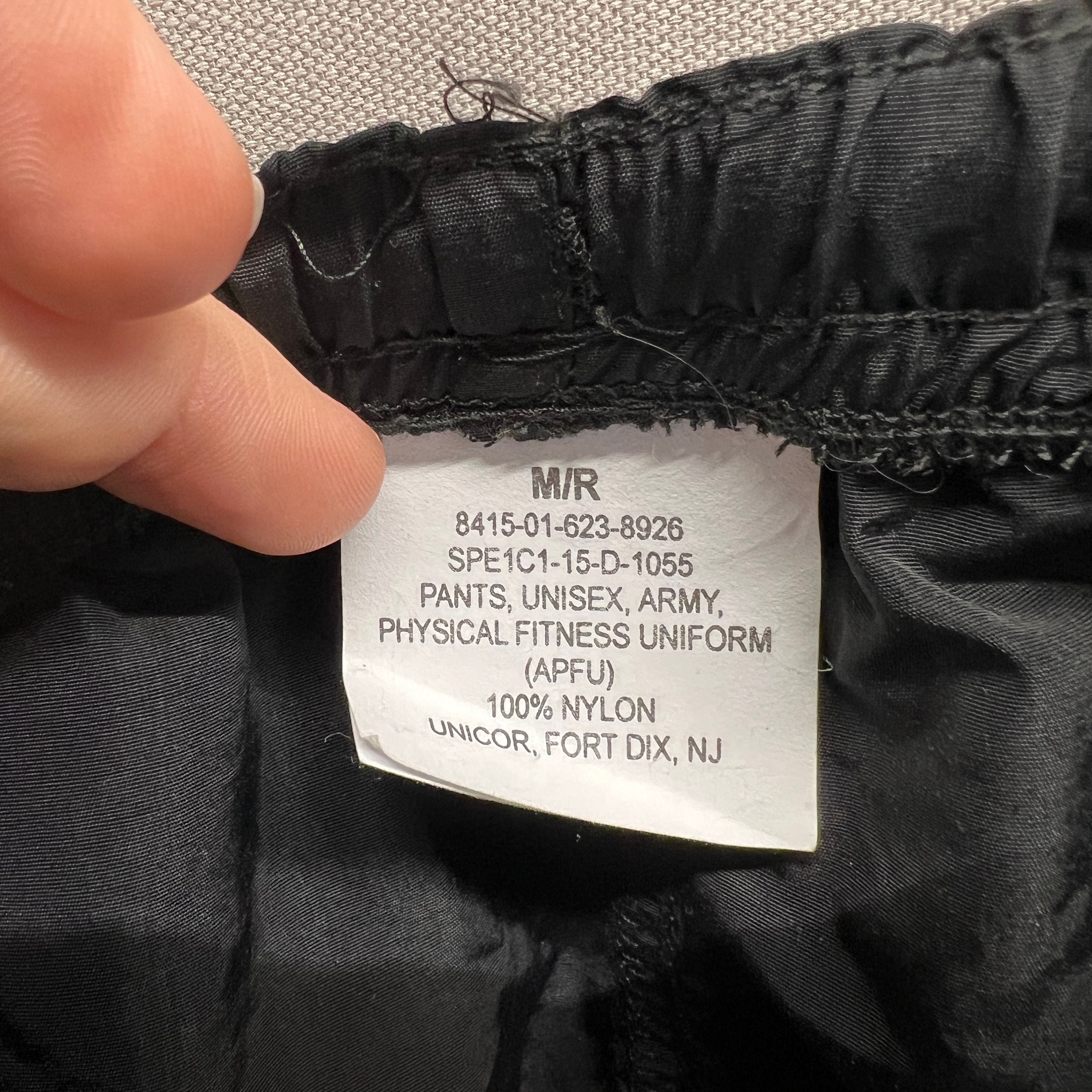 Medium / 2000s US Army Physical Fitness Nylon Black Track - Etsy