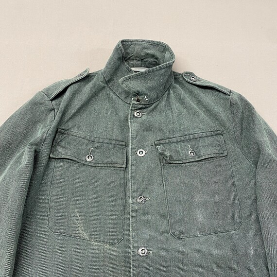 Large / Vintage Swiss Denim Prisoner Jacket Double Br… - Gem