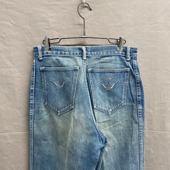 28 x 32 / 1980s Gitano Light Wash Straight Leg Denim … - Gem