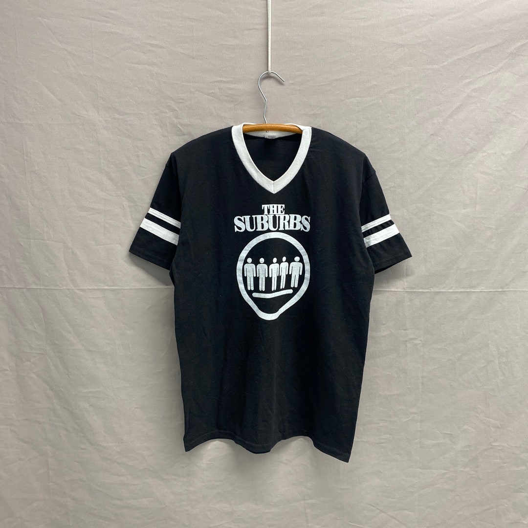 Large / 1990s the Suburbs Punk Rock V Neck Jersey Band T Shirt - Etsy