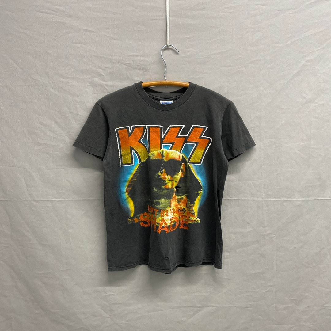 Medium / 1990 KISS Hot in the Shade Tour T Shirt Faded Distressed ...