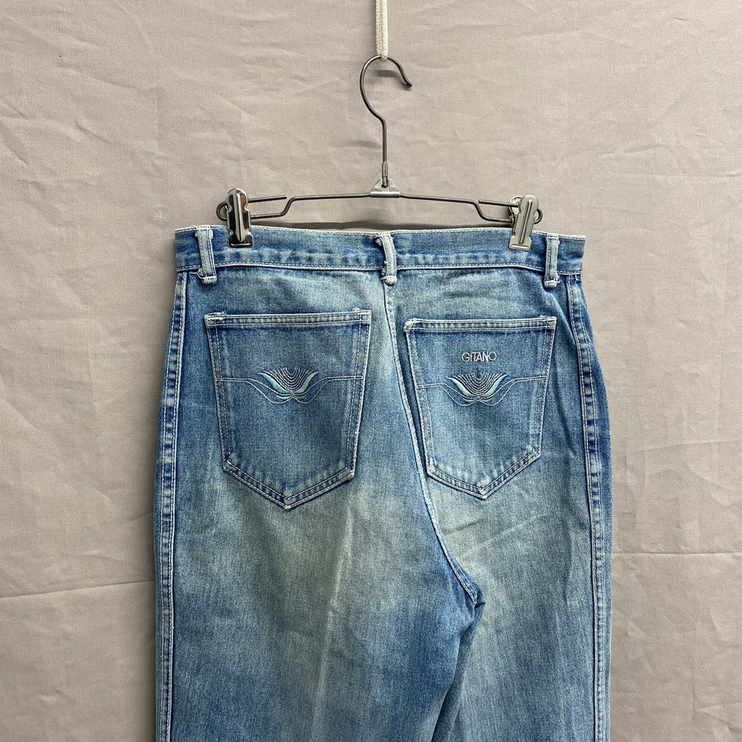 28 X 32 / 1980s Gitano Light Wash Straight Leg Denim Womens Jeans - Etsy