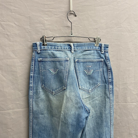 28 x 32 / 1980s Gitano Light Wash Straight Leg Denim … - Gem
